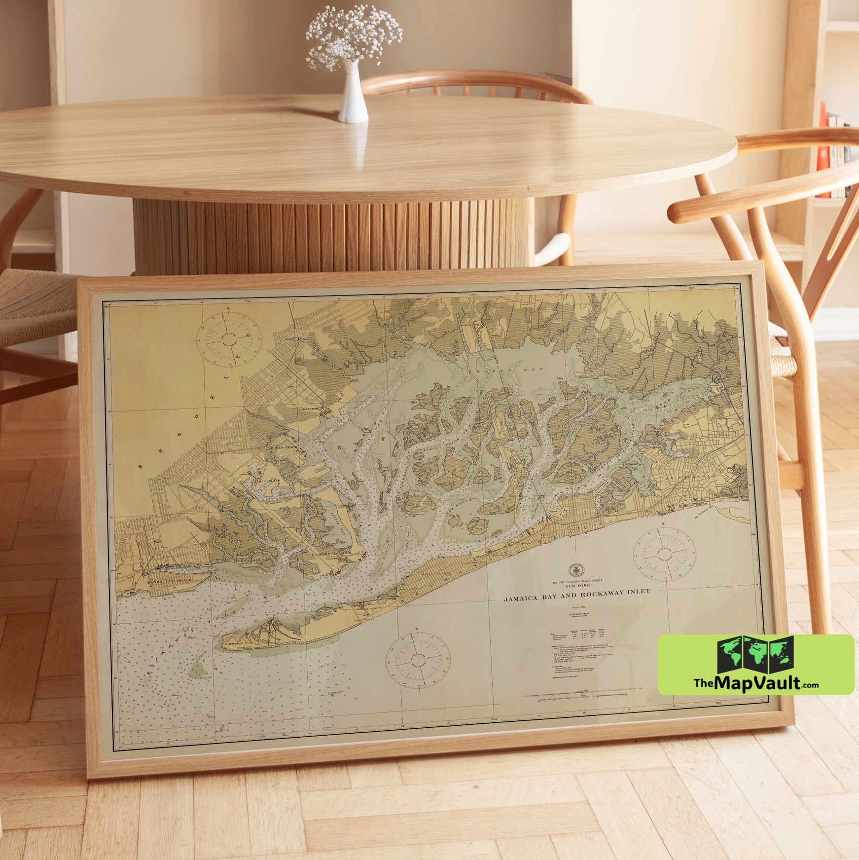 Jamaica Bay & Rockaway Inlet - 1926 Nautical Chart Print – TheMapVault